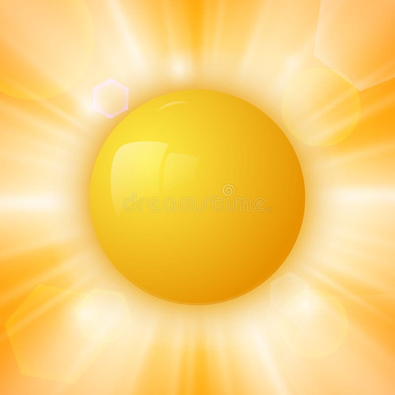 Abstract summer sun stock vector. Illustration of sphere - 39438930
