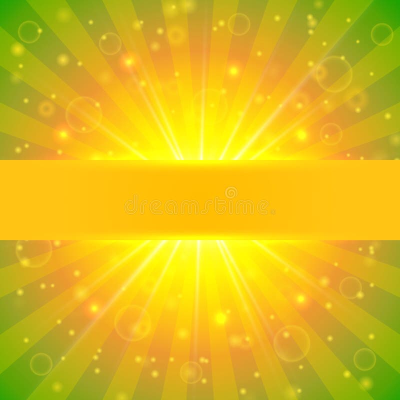Abstract Summer Sunshine Background Stock Illustration - Illustration ...