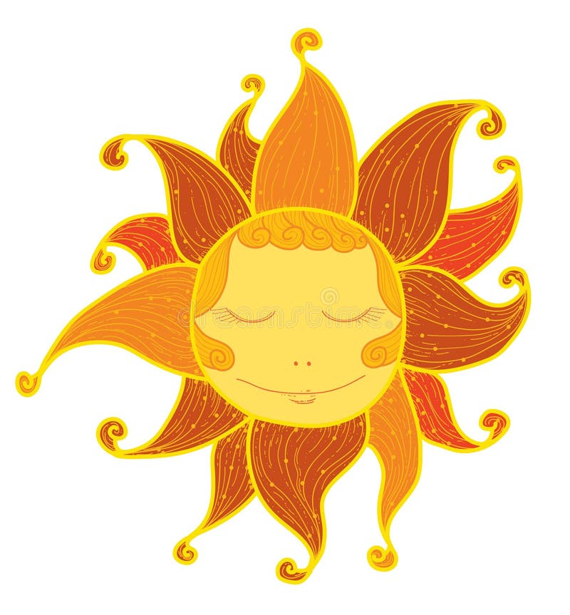 Abstract the sun stock vector. Illustration of expression - 26622127