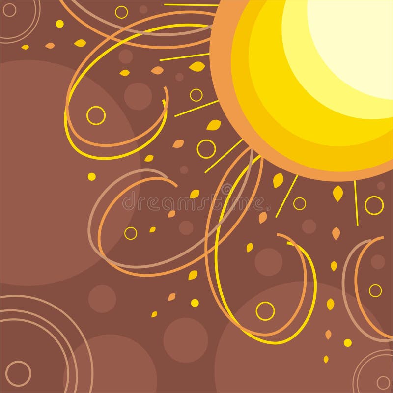 Abstract sun stock vector. Illustration of decorative - 3713807