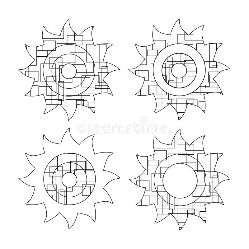 Abstract the sun stock vector. Illustration of graphic - 145971484