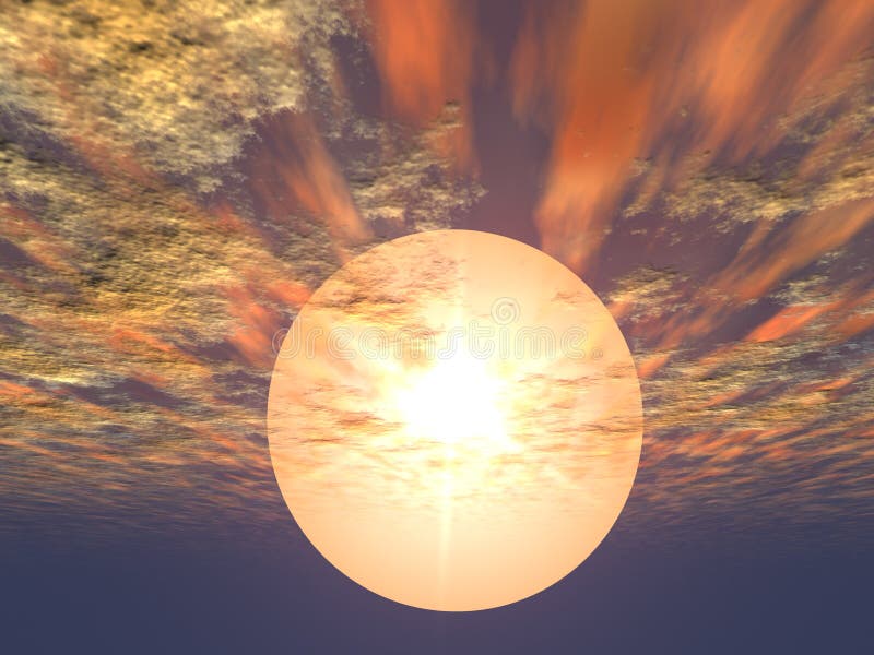 Abstract Sun Background stock illustration. Illustration of surreal ...