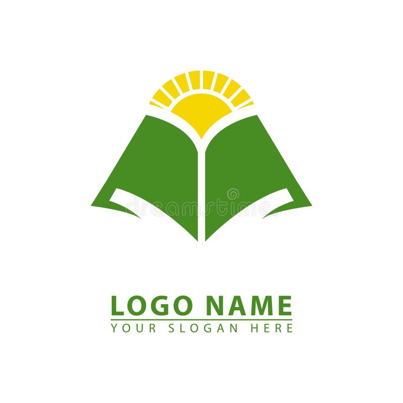 Abstract Sun Book Vector Logo Icon Stock Vector - Illustration of ...