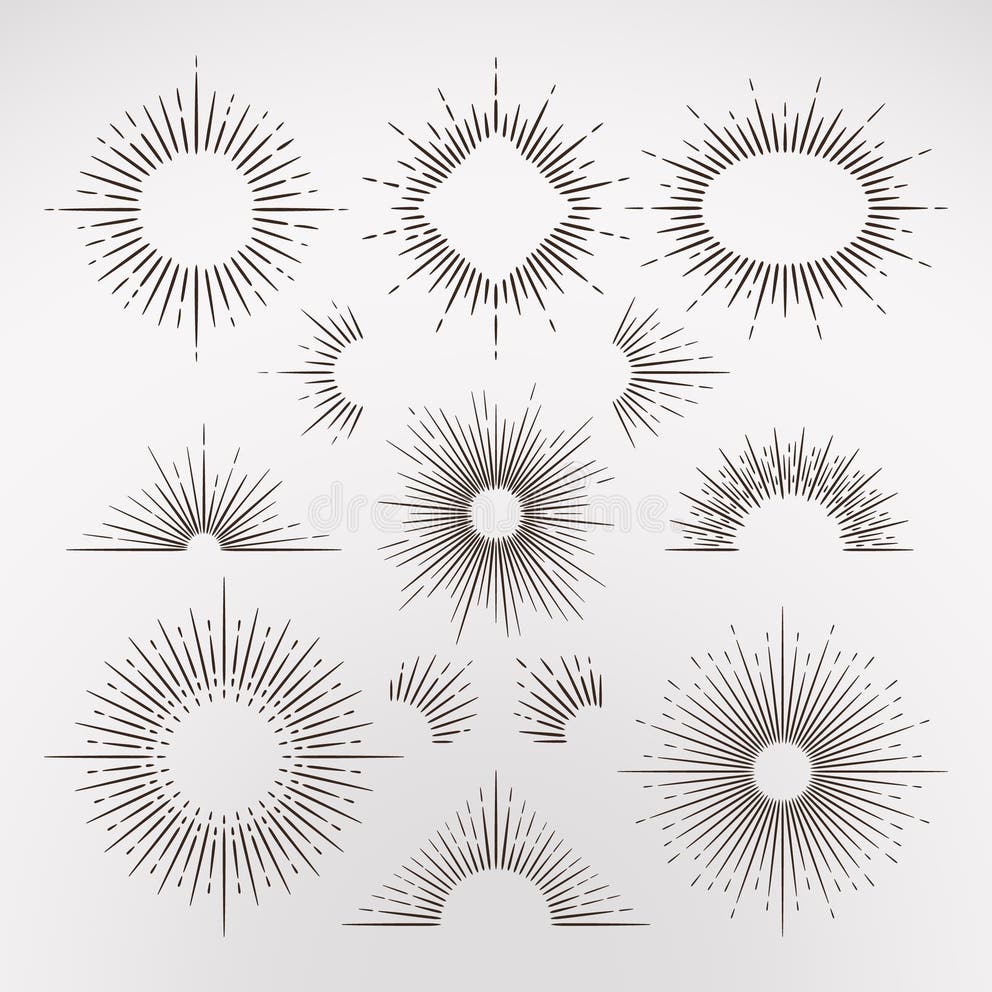 Burst Ray Icon Elements Stock Illustrations – 2,014 Burst Ray Icon ...