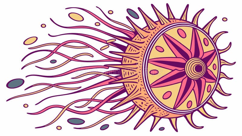 Abstract Sun Energy Blast Dynamic Vector Art, Vector Design Generative ...