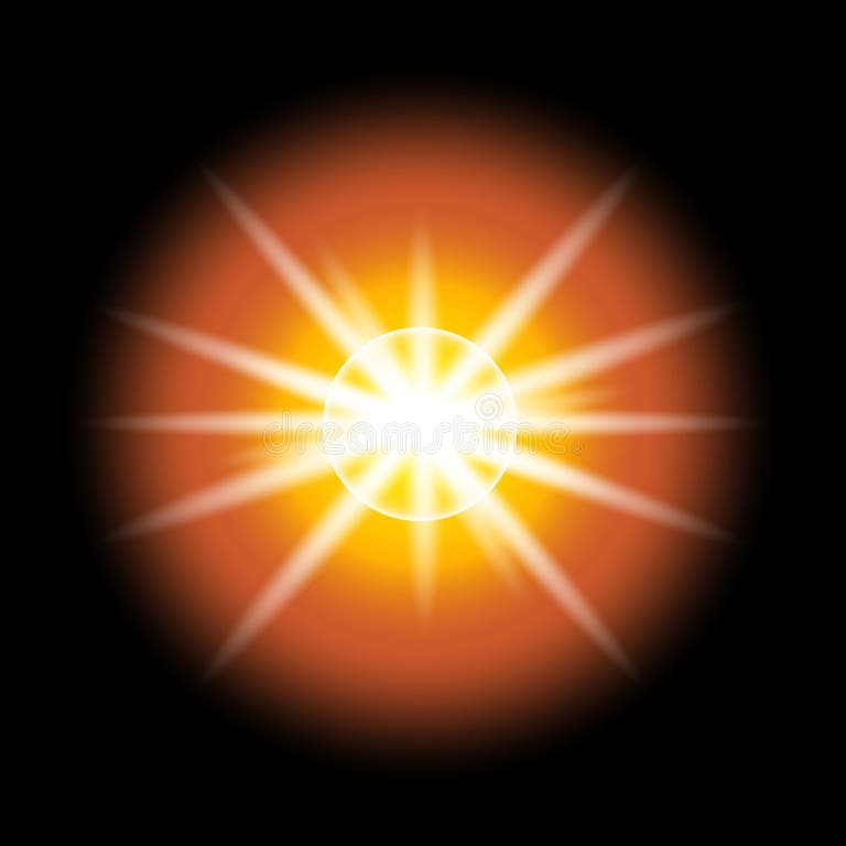 Abstract Sun Glare EPS10, Translucent Glow with Special Light Effect ...