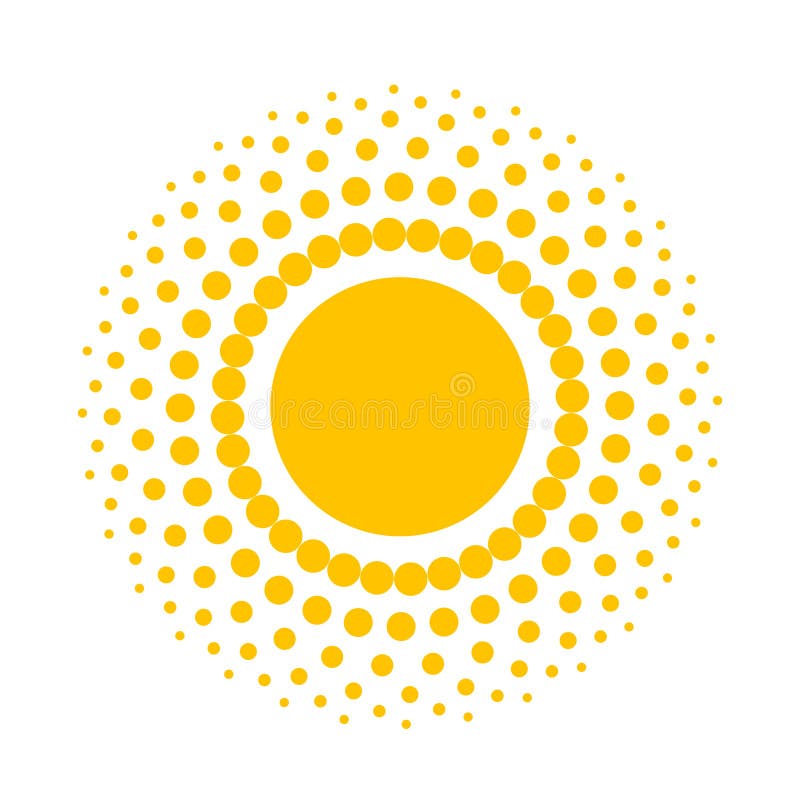 Abstract sun icon stock vector. Illustration of flat - 103883886