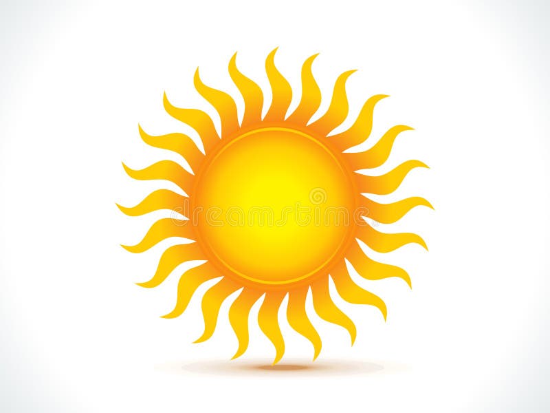 Fierce hot sun stock illustration. Illustration of weather - 450972
