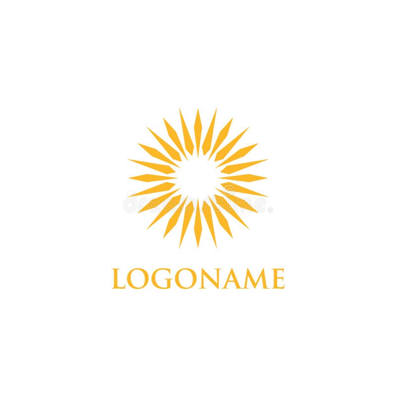Abstract Sun Logo Design Template Stock Vector - Illustration of energy ...