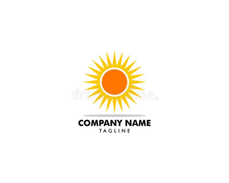 Abstract Sun Logo Design Template Stock Vector - Illustration of beauty ...