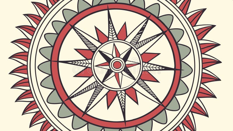 Abstract Sun Pattern Geometric and Radial Design Symbol Vector Design ...