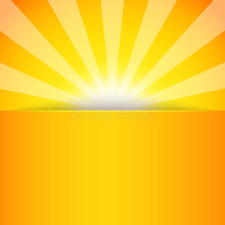 Abstract Sun-rays Banner with Paper Cut Stock Vector - Illustration of ...