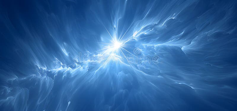 Abstract with Sun Rays and Sunburst Pattern Sky Blue Background High ...