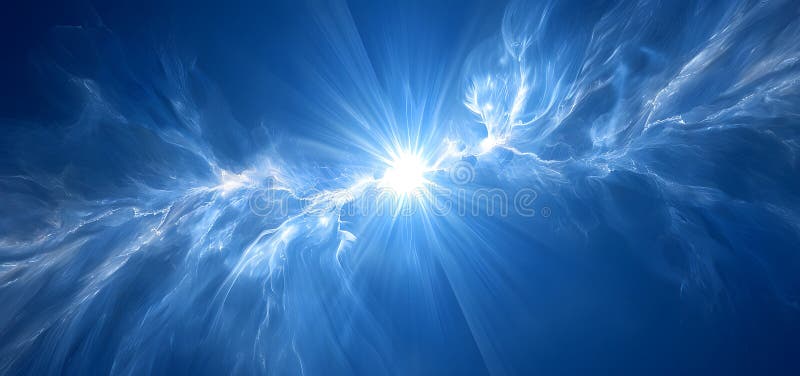 Abstract with Sun Rays and Sunburst Pattern Sky Blue Background High ...