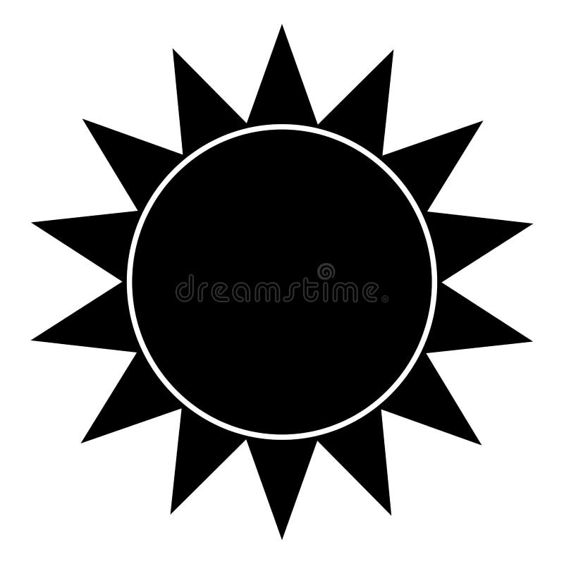 Abstract sun shape stock vector. Illustration of landscape - 105366361