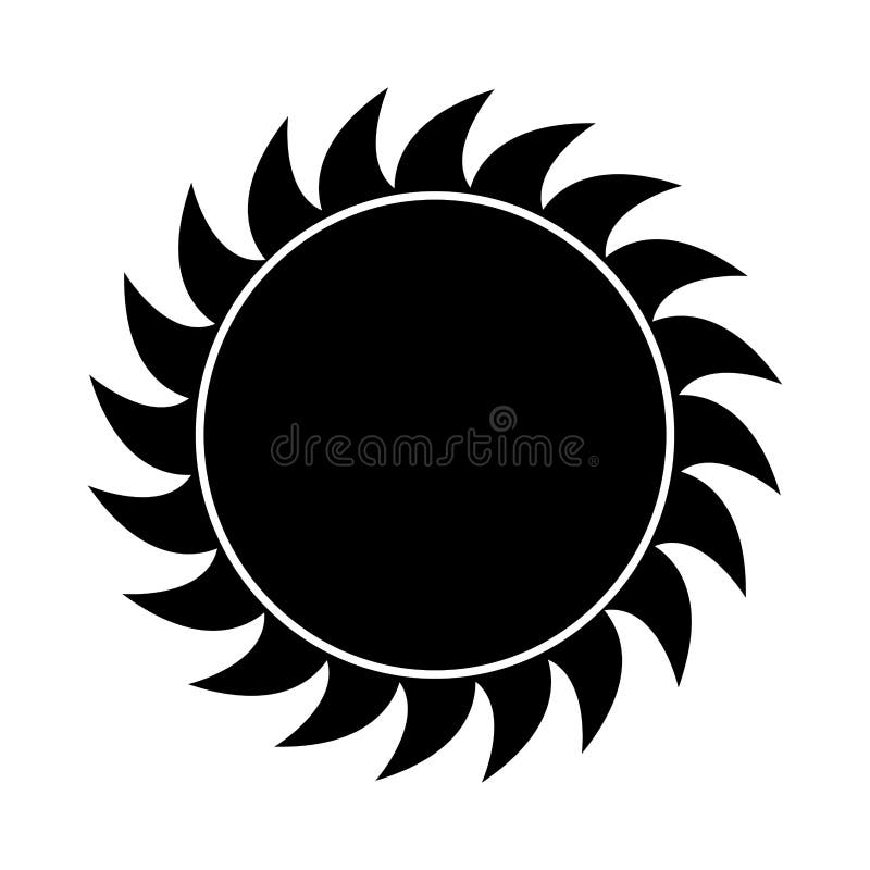Abstract sun shape stock vector. Illustration of landscape - 105366361
