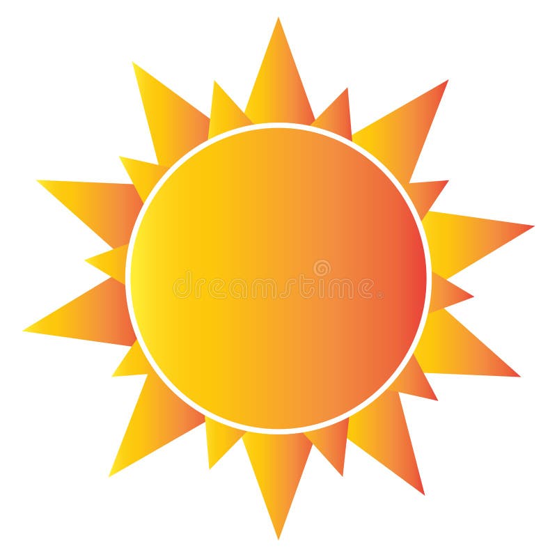 Abstract sun shape stock vector. Illustration of landscape - 105366361