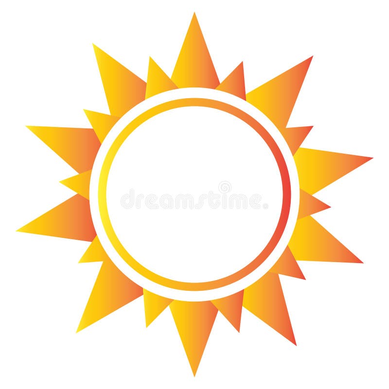 Abstract sun shape stock vector. Illustration of solar - 105358440