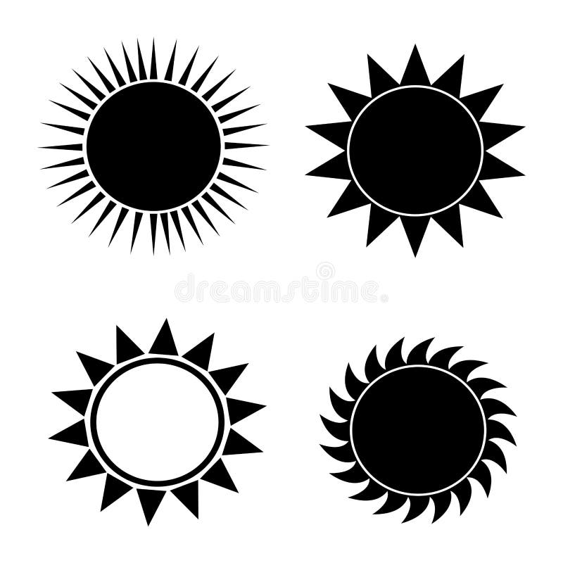 Abstract sun shape stock vector. Illustration of landscape - 105366361