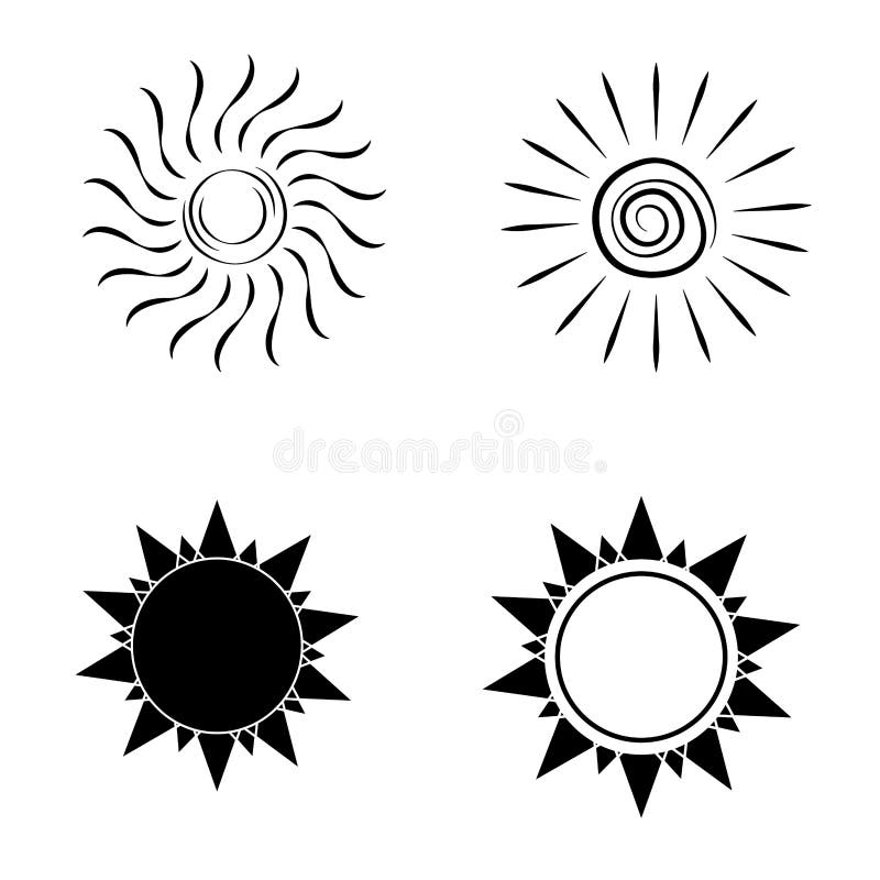 Abstract sun shape stock vector. Illustration of abstract - 105358440