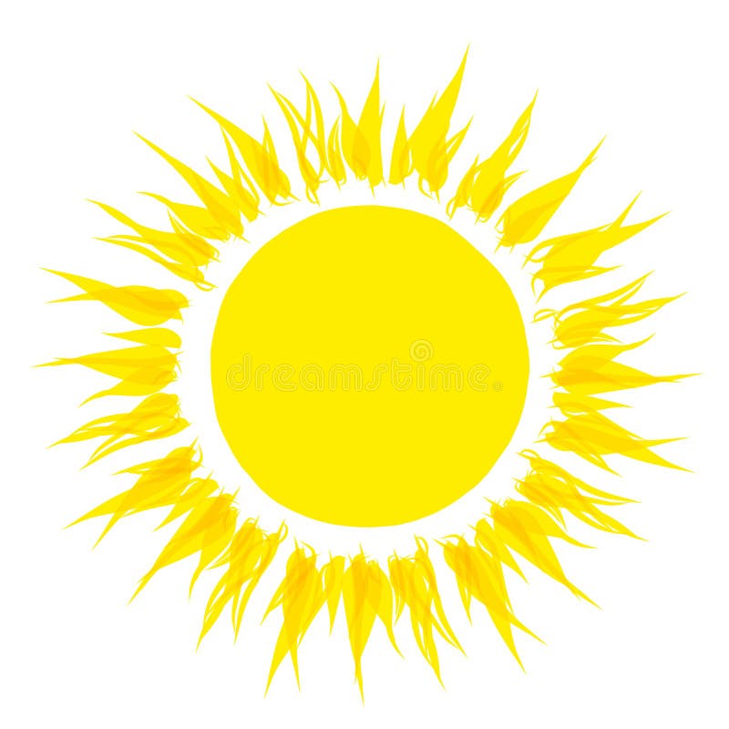 Abstract Sun Shape for Your Design Stock Vector - Illustration of icon ...