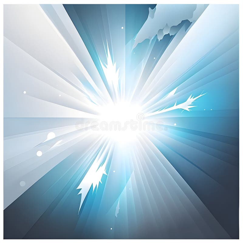 Abstract Sun Star Shape with Sun Rays Light Beam or a Broken Mirror ...