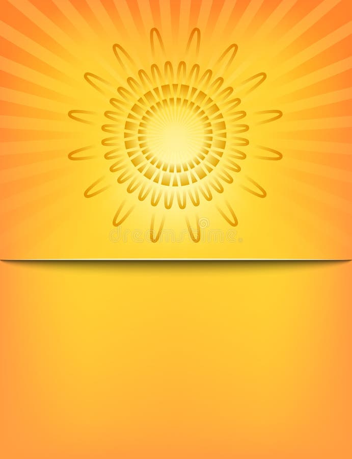Abstract Sun Sunburst Pattern Template Stock Vector - Illustration of ...