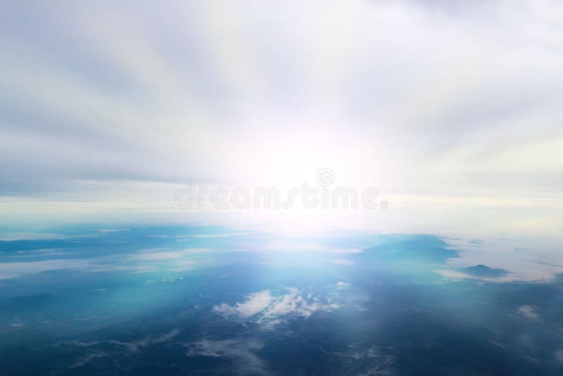 Abstract Sunbeam in the Sky Stock Photo - Image of clouds, travel ...
