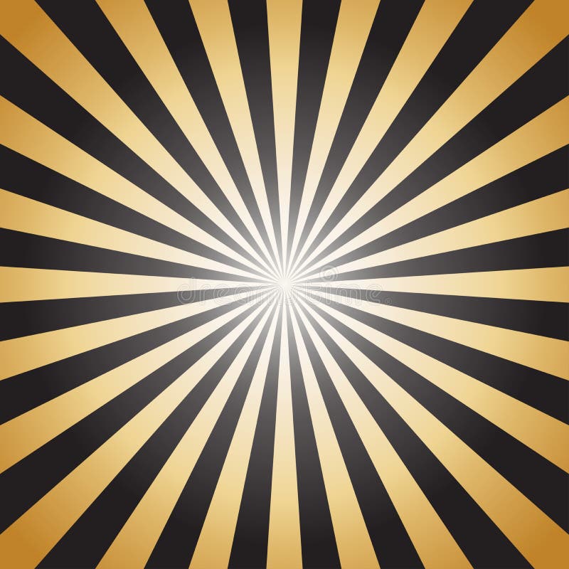 Gold Rays Light Effect on Transparent Background. Stock Vector ...