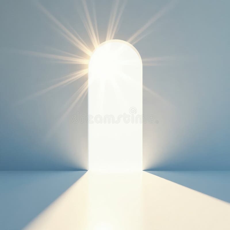 Abstract Sunburst, Radiating Emptiness, Bleached White, Minimalist ...