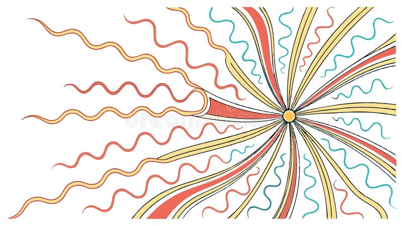 Abstract Sunburst Rays Dynamic Energy Background Vector, Vector Design ...