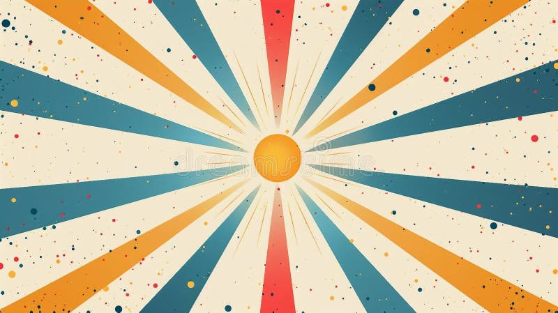 An Abstract of a Sunburst with Rays Radiating Outward. AI Generate ...