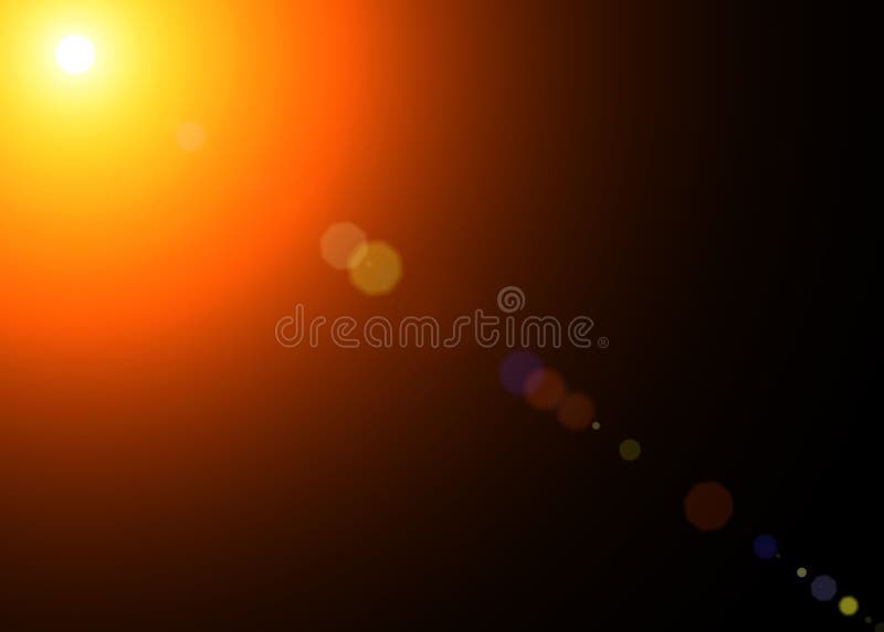 Abstract Sunlights Rays Effect. Bright Sun or Laser Cosmic Rays ...