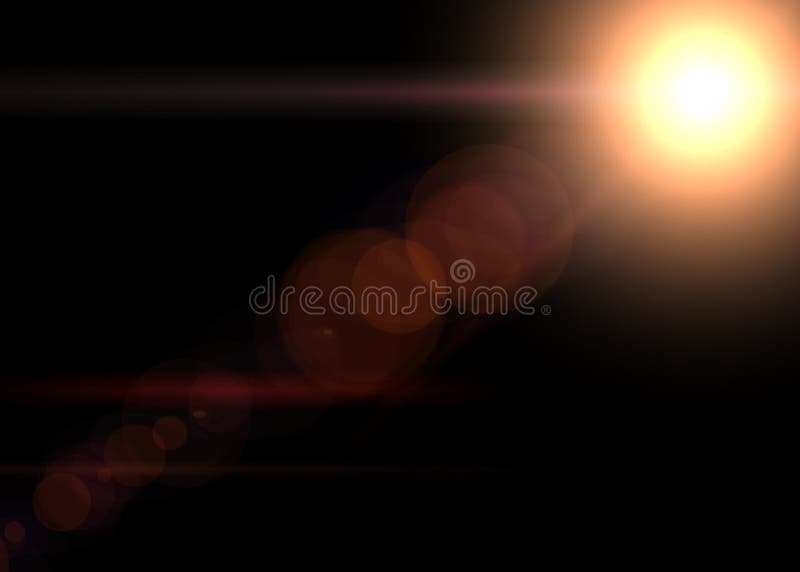 Abstract Sunlights Rays Effect. Bright Sun or Laser Cosmic Rays ...