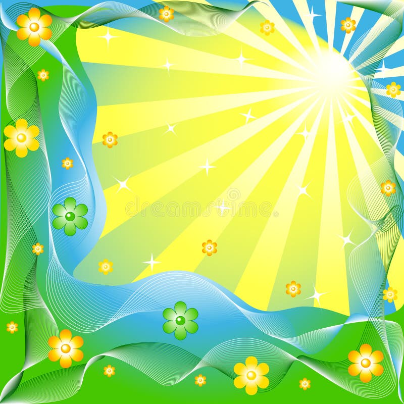 Abstract Sunny Background. Vector Stock Vector - Illustration of design ...