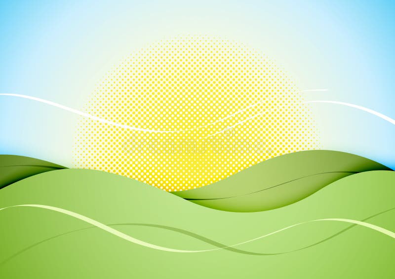 Landscape stock vector. Illustration of evening, black - 55725409