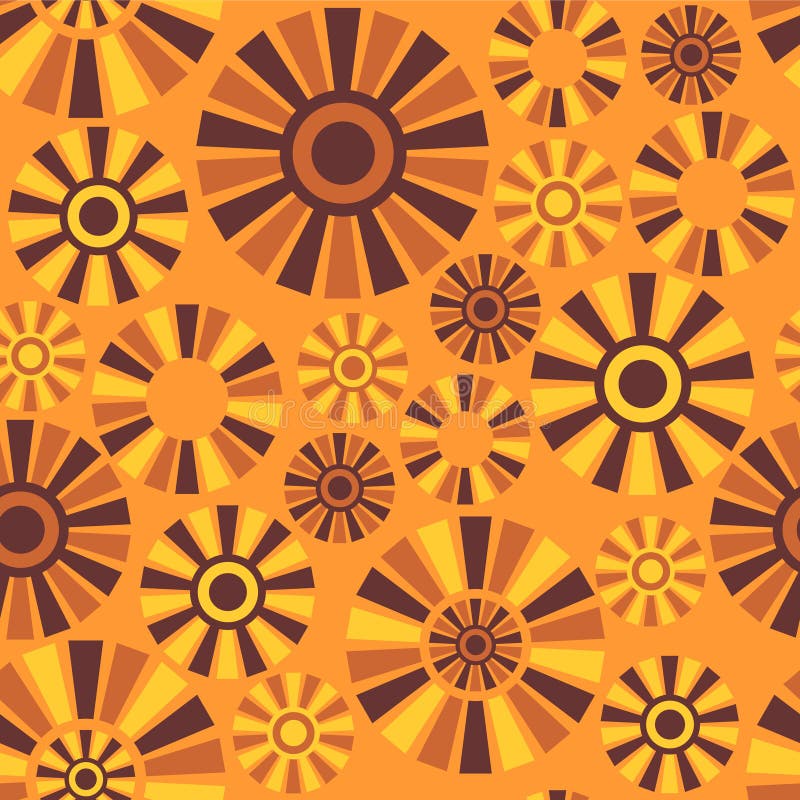 Abstract Sunny Seamless Pattern Stock Vector - Illustration of pattern ...