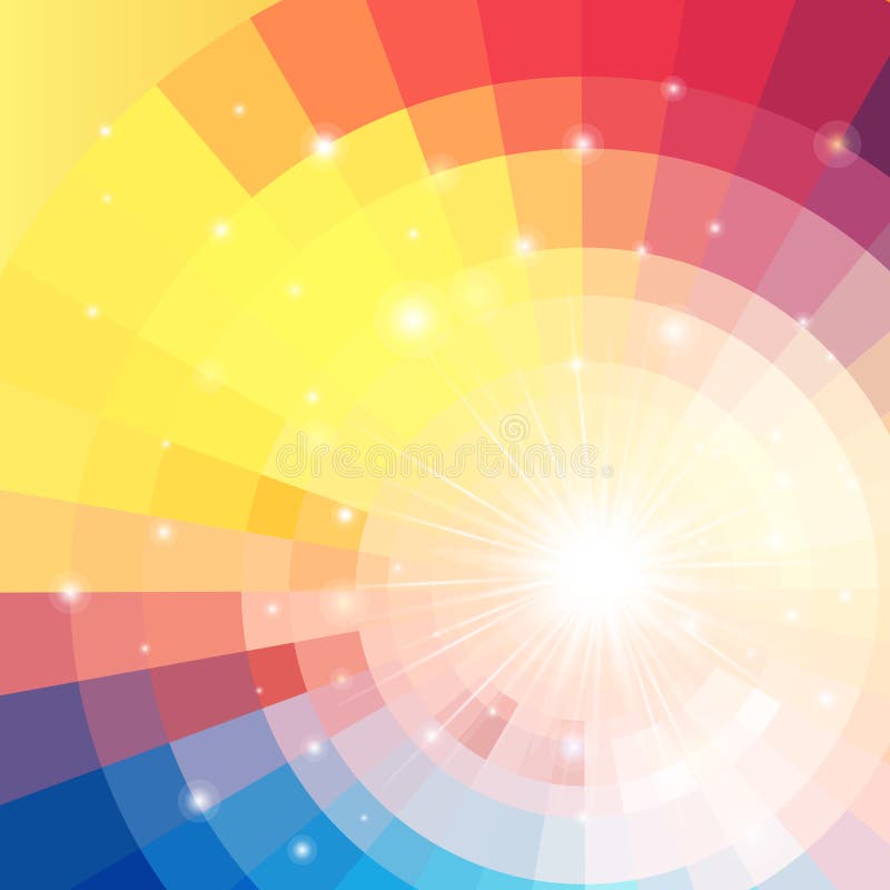 Abstract sunrise circle stock illustration. Illustration of ...
