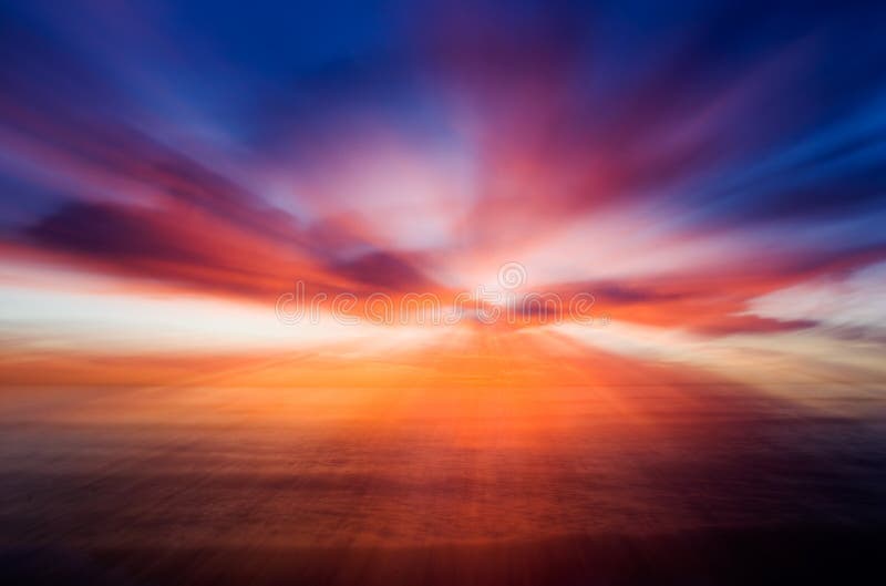 Abstract Sunset on Sky with Lenses Flare. Stock Vector - Illustration ...