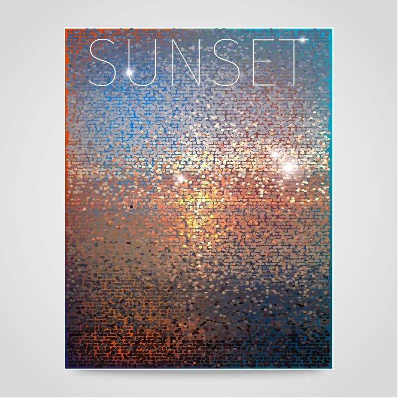 Abstract sunset background stock vector. Illustration of element - 50293820