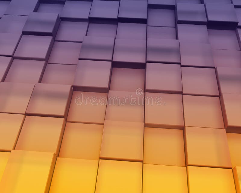 Abstract Sunset Blocks Background Stock Illustration - Illustration of ...