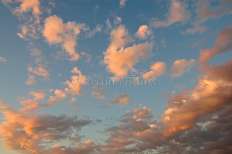 Abstract sunset cloudscape stock photo. Image of heaven - 6981444