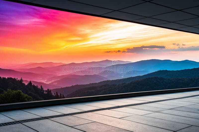 Abstract Sunset Gradient Background Stock Illustration - Illustration ...