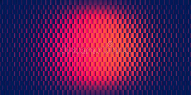 Abstract Sunset Inspired Gradient Brick Pattern with Fractal Glass ...