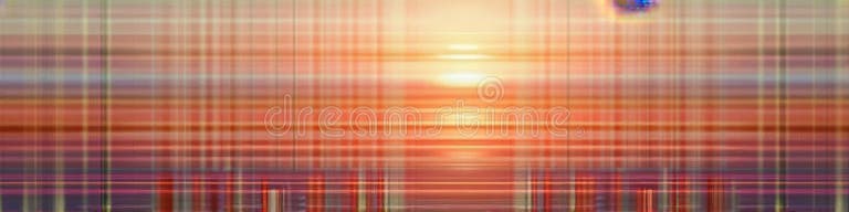 Abstract Sunset Over Ocean with Horizontal and Vertical Lines Stock ...