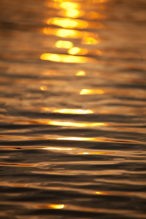 Abstract sunset reflection stock image. Image of wave - 189648303
