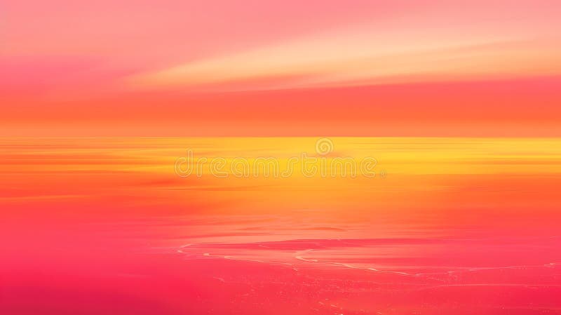 Abstract Sunset Sky in Hues of Pink, Orange and Yellow Stock ...
