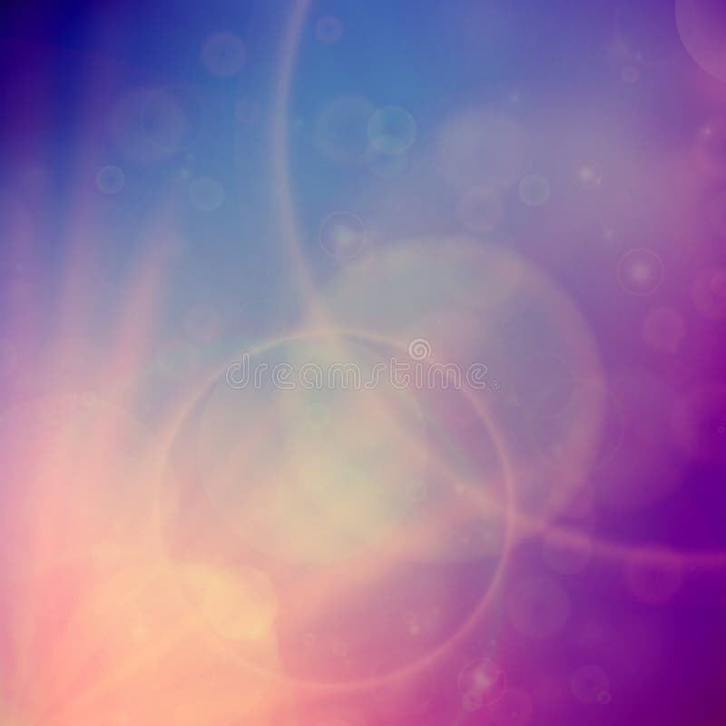 Abstract Sunset on Sky with Lenses Flare. Stock Vector - Illustration ...