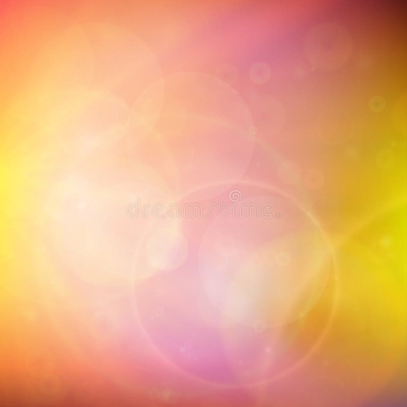 Abstract Sunset on Sky with Lenses Flare. Stock Vector - Illustration ...