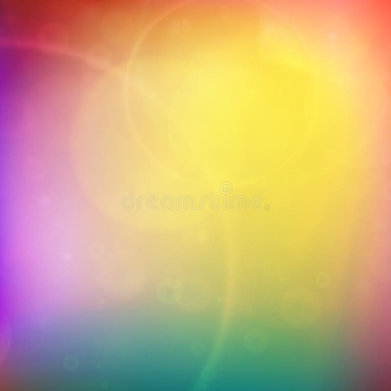 Abstract Sunset on Sky with Lenses Flare. Stock Vector - Illustration ...